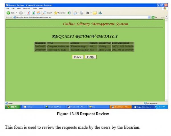 Online Library Management System Capstone Project Document - Capstone Guide